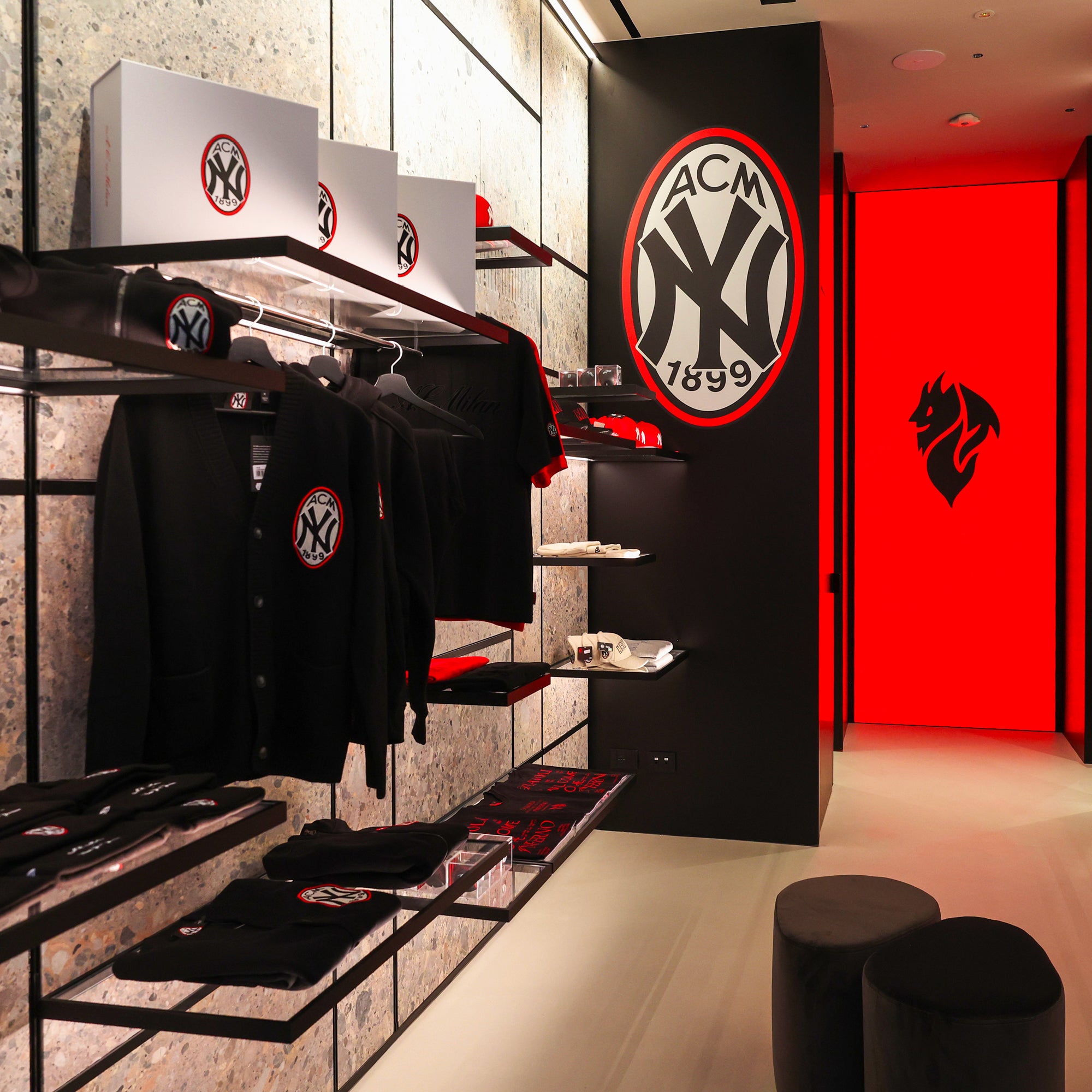 Logo Milan Diavolo Architecture Het Nieuwe AC Milan Uitshirt 2022 2023